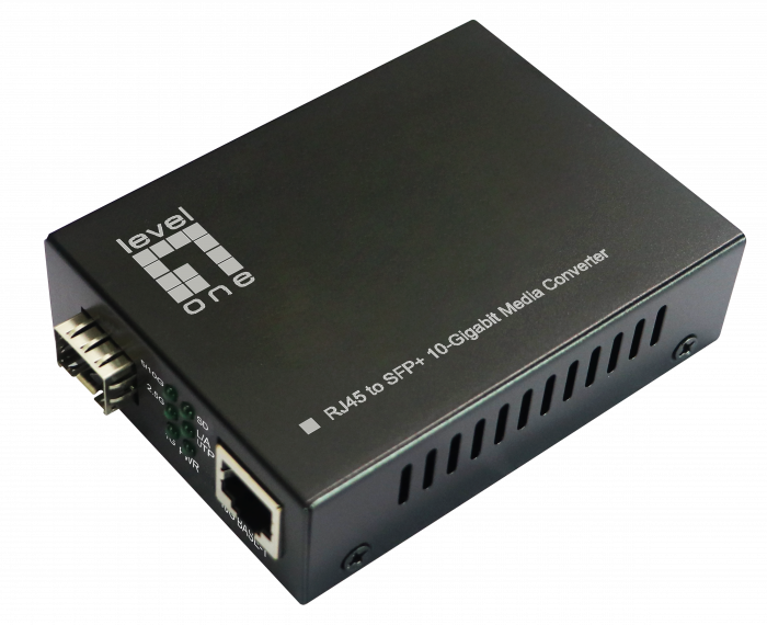 GVT-2051 RJ45 to SFP+ 10-Gigabit Media Converter - LevelOne