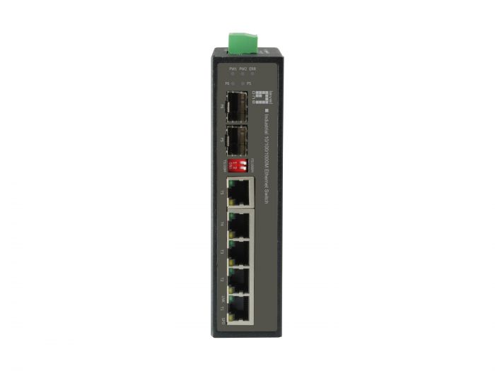 IES-0600 6-Port Gigabit Industrial Switch, 4 Gigabit Ports, 1 SFP Slot, 1 SFP/RJ45 Combo Slot ...