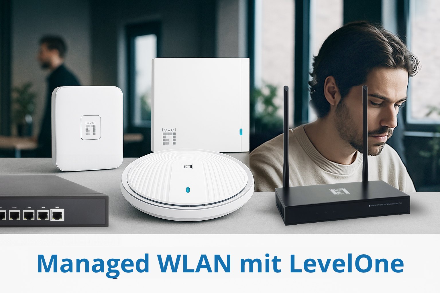 WLAN Access Points with Managed WiFi Solutions - LevelOne